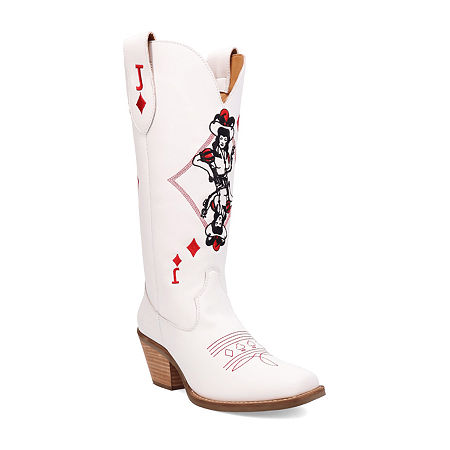 Click here for Dingo Womens Jack Of Diamonds Stacked Heel Cowboy... prices