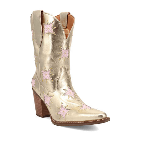 Click here for Dingo Womens Starburst Block Heel Cowboy Boots  10... prices