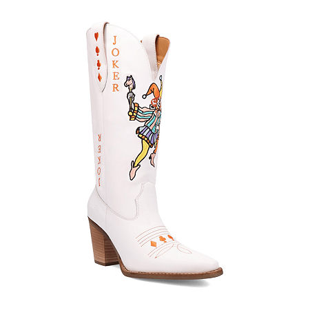Click here for Dingo Womens Joker Block Heel Cowboy Boots  8 Medi... prices