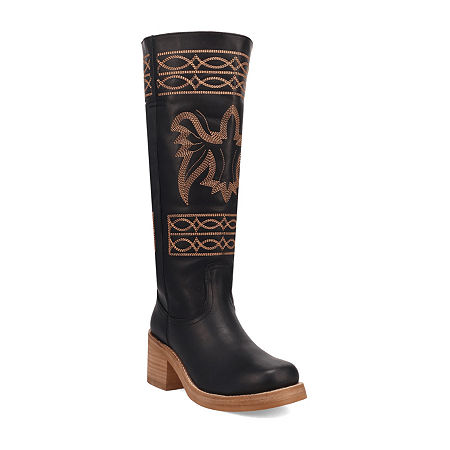 Click here for Dingo Womens Avalon Stacked Heel Cowboy Boots  9 M... prices