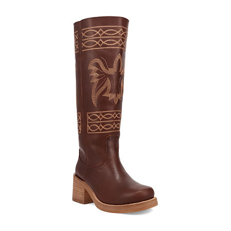 Click here for Dingo Womens Avalon Stacked Heel Cowboy Boots  6 1... prices