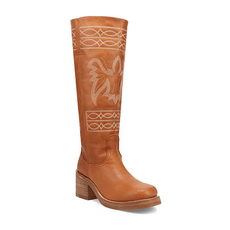 Click here for Dingo Womens Avalon Stacked Heel Cowboy Boots  7 1... prices