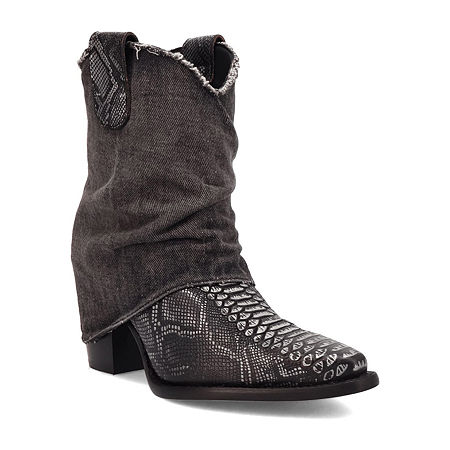Click here for Dingo Womens Denim Dream Block Heel Cowboy Boots... prices