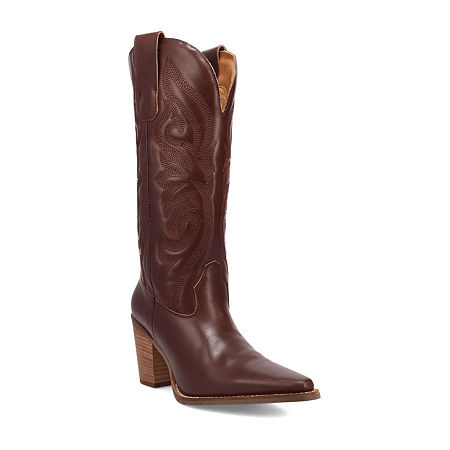Click here for Dingo Womens Hensley Leather Boot - Brown prices
