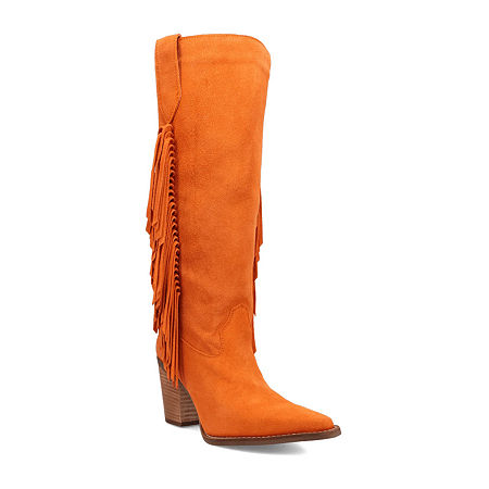 Click here for Dingo Womens Twister Leather Boot - Orange prices