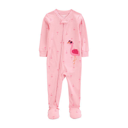 Click here for Carters Toddler Girls Footed Rib Crew Neck Long Sl... prices