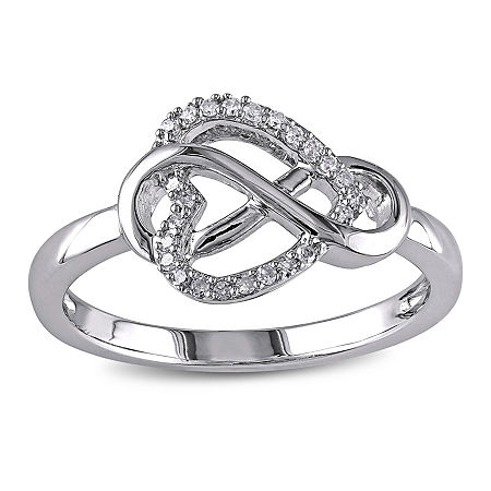 Click here for 1/10 CT.T.W. Natural Diamond Sterling SIlver Infin... prices