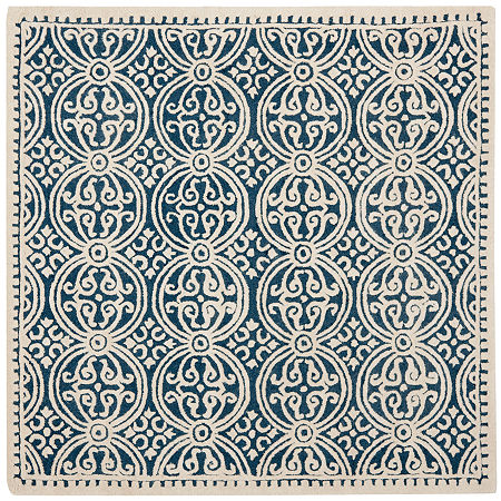 Click here for Safavieh Iris Wool Square Rug  One Size  Blue prices