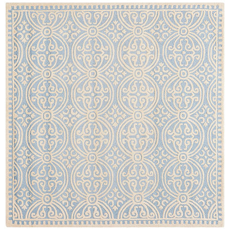 Click here for Safavieh Iris Wool Square Rug  One Size  Blue prices