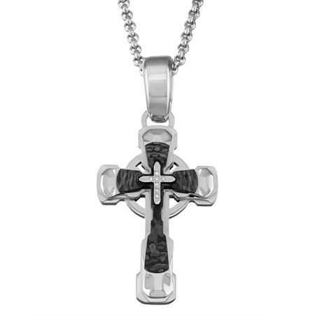Click here for Mens Diamond Accent Natural White Diamond Stainles... prices