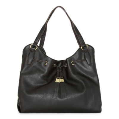Liz Claiborne Lanah 4 Poster Shoulder Bag, Color: Black - JCPenney