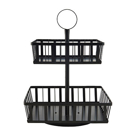 Click here for Gourmet Basics by Mikasa Rotating 2-Tier Stripe Ba... prices
