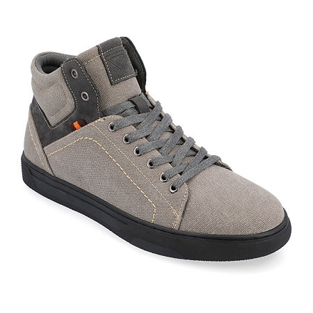 Vance Co. Mens Justin High Top Sneakers - Light Gray