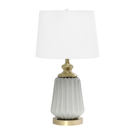 Click here for Lalia Home Classix 25in. Fluted Ceramic & Metal Ta... prices