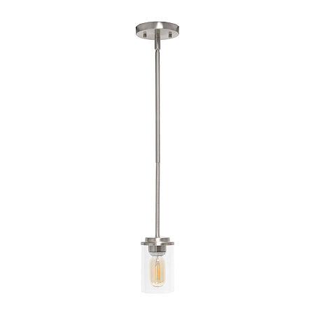 Click here for Lalia Home 1-Light Minimalist Hanging Clear Glass... prices