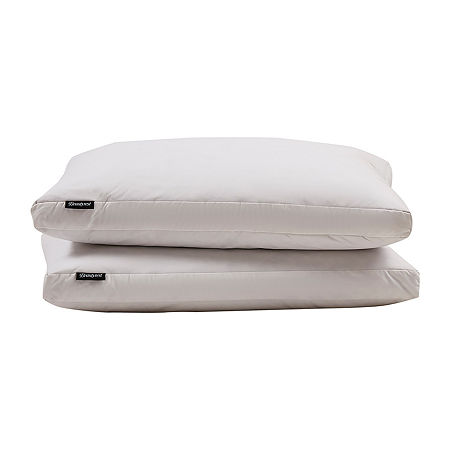 Beautyrest 2 Gussted Feather & Down Medium/Firm 2-Pack Pillow  King - White