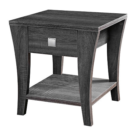 Click here for Audrey Storage 1-Drawer End Table  One Size  Gray prices