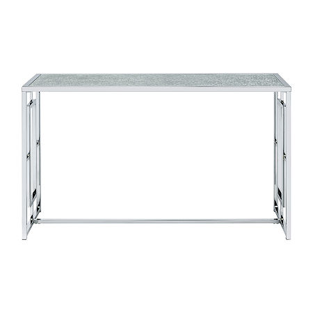 Click here for Selma Glass Top Console Table  One Size  Silver prices