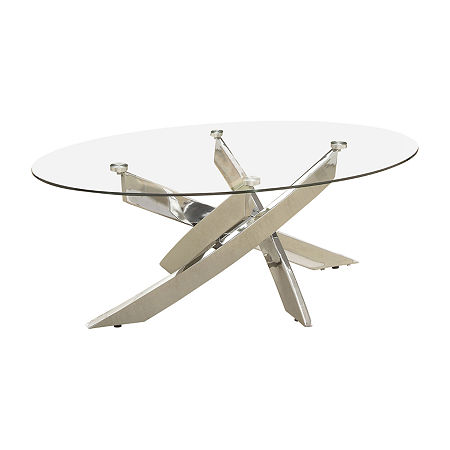 Click here for Newport Glass Top Glass Coffee Table  One Size  Si... prices