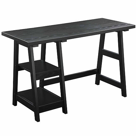 Click here for Booker Trestle Desk  One Size  Black prices