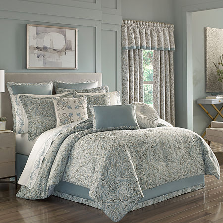 J Queen New York Giovani 4-Pc. Comforter Set  King - Spa