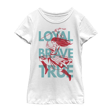 Click here for Little & Big Kid Girls Round Neck Short Sleeve Reg... prices
