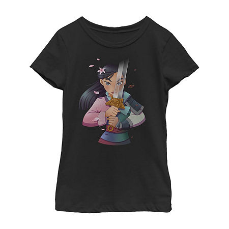 Click here for Disney Little & Big Girls Mulan Portrait Crew Neck... prices