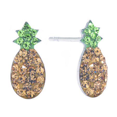Click here for Silver Treasures Pineapple Multi Color Crystal Ste... prices