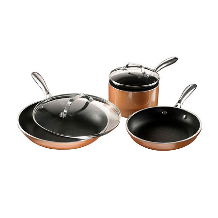 Click here for Gotham Steel Copper Cast Textured 5-pc Nonstick Se... prices
