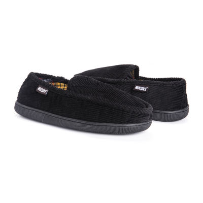 Muk Luks Mens Moccasin Slippers, Color: Black - JCPenney