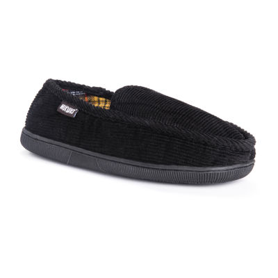 Muk Luks Mens Moccasin Slippers, Color: Black - JCPenney