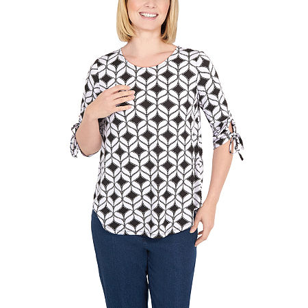 Click here for Larky Lark Womens Round Neck 3/4 Sleeve Tunic Top... prices