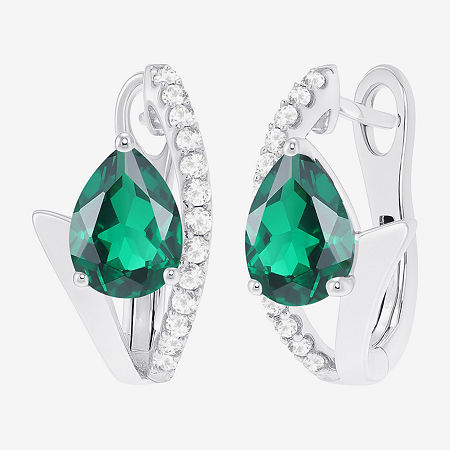 Click here for Womens Lab Created Gemstone Sterling Silver 14mm P... prices