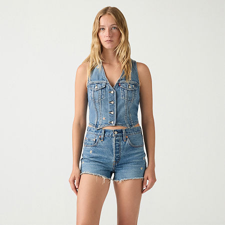 Click here for Levis Womens Embroidered Mainline V-Neck Cotton Ra... prices