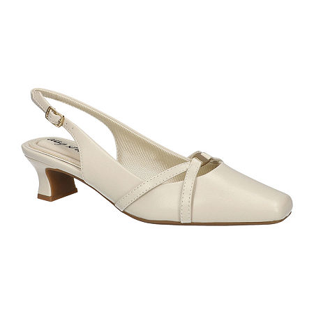 Click here for Easy Street Womens Ridley Snip Toe Pumps - Bone prices