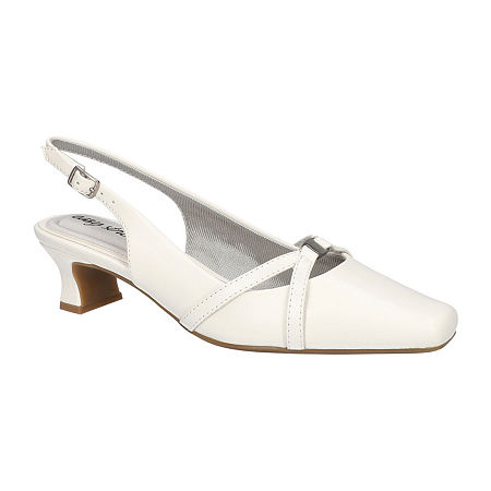 Click here for Easy Street Womens Ridley Snip Toe Pumps - White prices