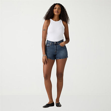 Click here for Levis Womens 501 Curve Denim Shorts - Beleive Not prices