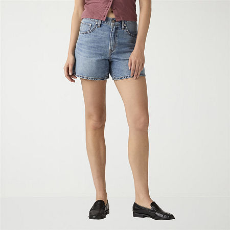 Click here for Levis Womens Cotton Cinch-Waist Denim Shorts - Lif... prices