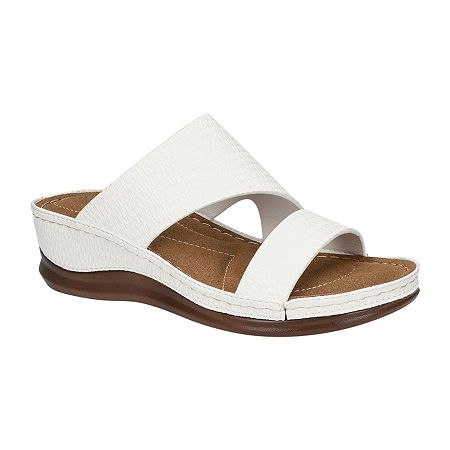 Click here for Easy Street Womens Larrain Wedge Slide Sandals - W... prices
