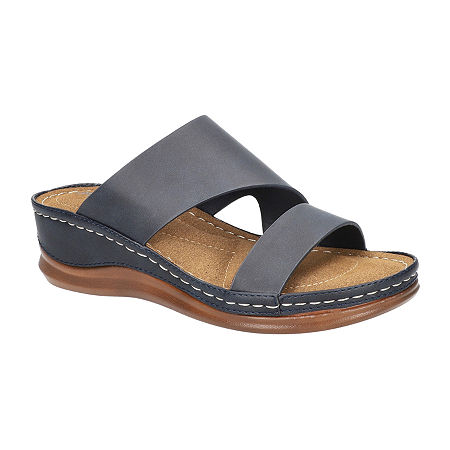 Click here for Easy Street Womens Larrain Wedge Slide Sandals - N... prices