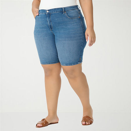 Click here for Gloria Vanderbilt Amanda Womens 10 Plus Denim Shor... prices