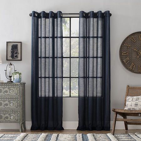 Click here for Archaeo Akari Slub Textured Linen Blend Grommet To... prices