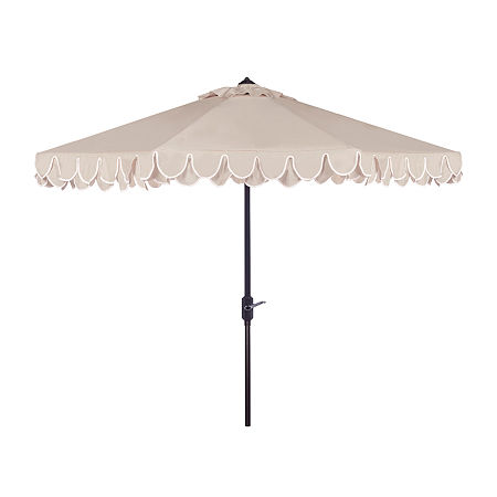 Click here for Elegant Valance 9 Auto Tilt Umbrella - Beige prices