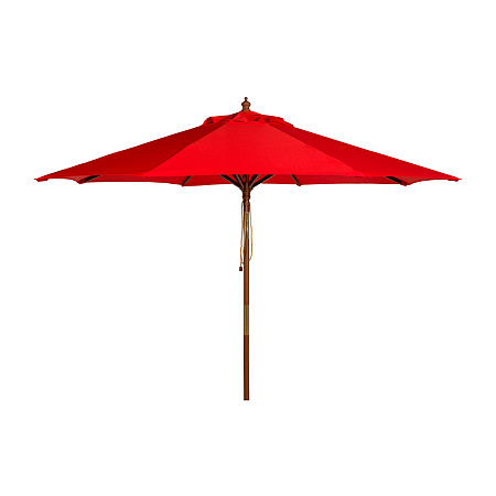Click here for Cannes 9 Wooden Umbrella - Red prices