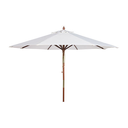 Click here for Cannes 9 Wooden Umbrella - White prices