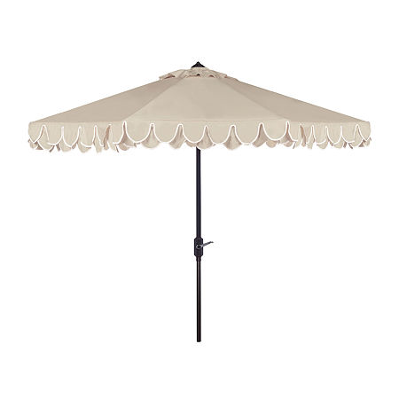 Click here for Elegant 11 Valance Umbrella - Beige  White prices