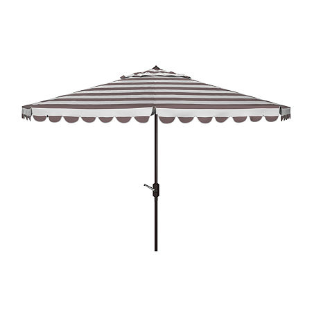 Vienna 11 Crank Umbrella - Gray  White