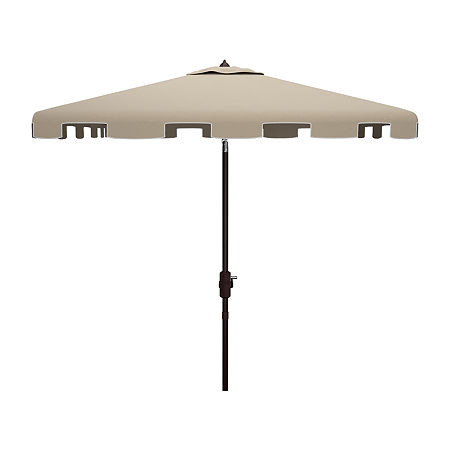 Zimmerman 7.5 Square Umbrella - Beige  White