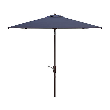 Athens 7.5Square Umbrella - Navy  White