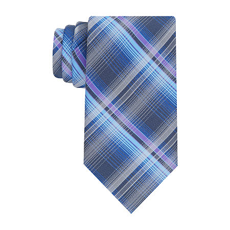 Click here for Stafford Plaid Tie  One Size  Blue prices